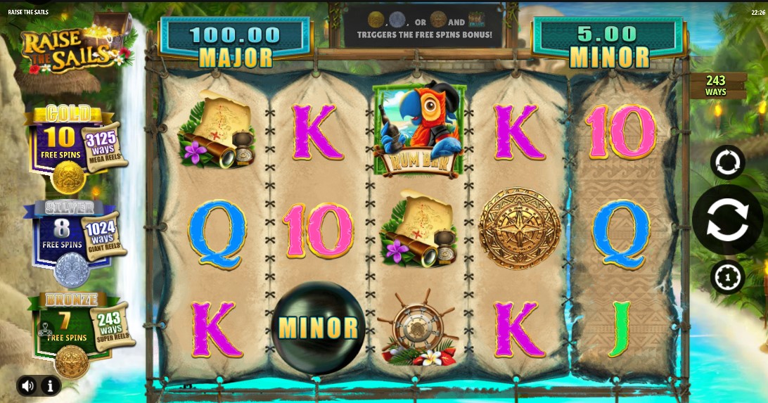 Raise the Sails Slot by IGT at Spinoxy.com