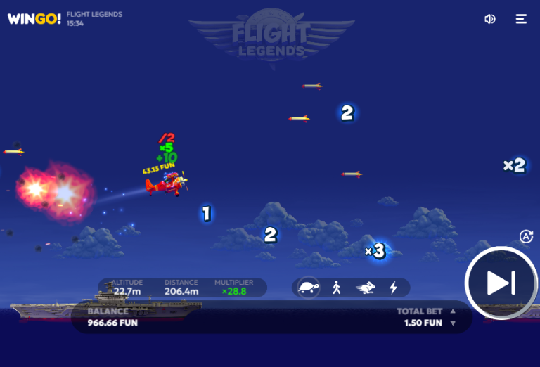 Flight Legends Slot by Wingo at Spinoxy.com